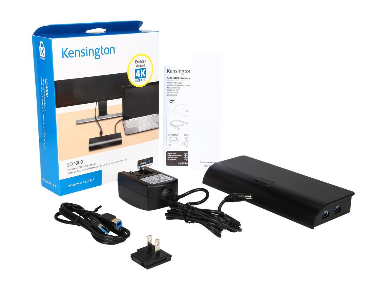 Kensington Black K33983AM SD4000 Universal USB Docking Station - Newegg.com