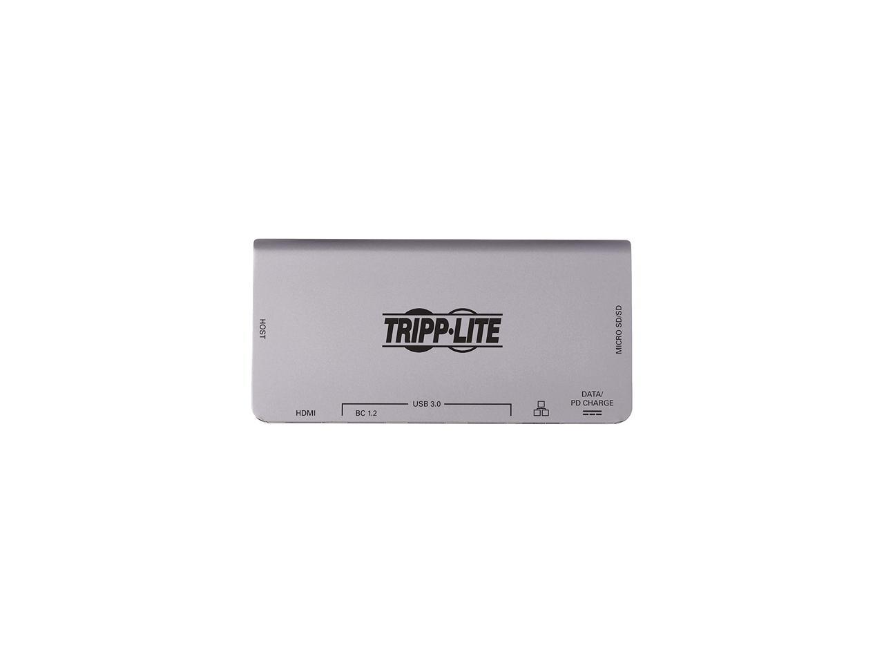 Tripp Lite Gray U442-DOCK5D-GY USB-C Dock with Detachable Cord, 4K HDMI ...