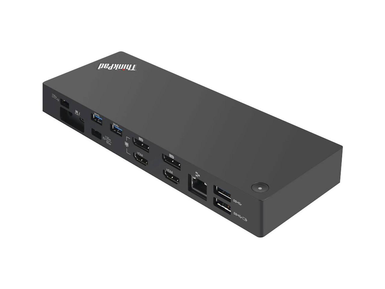 Lenovo Black 40ANY230US Thunderbolt 3 Workstation Dock Gen 2 - Newegg.com