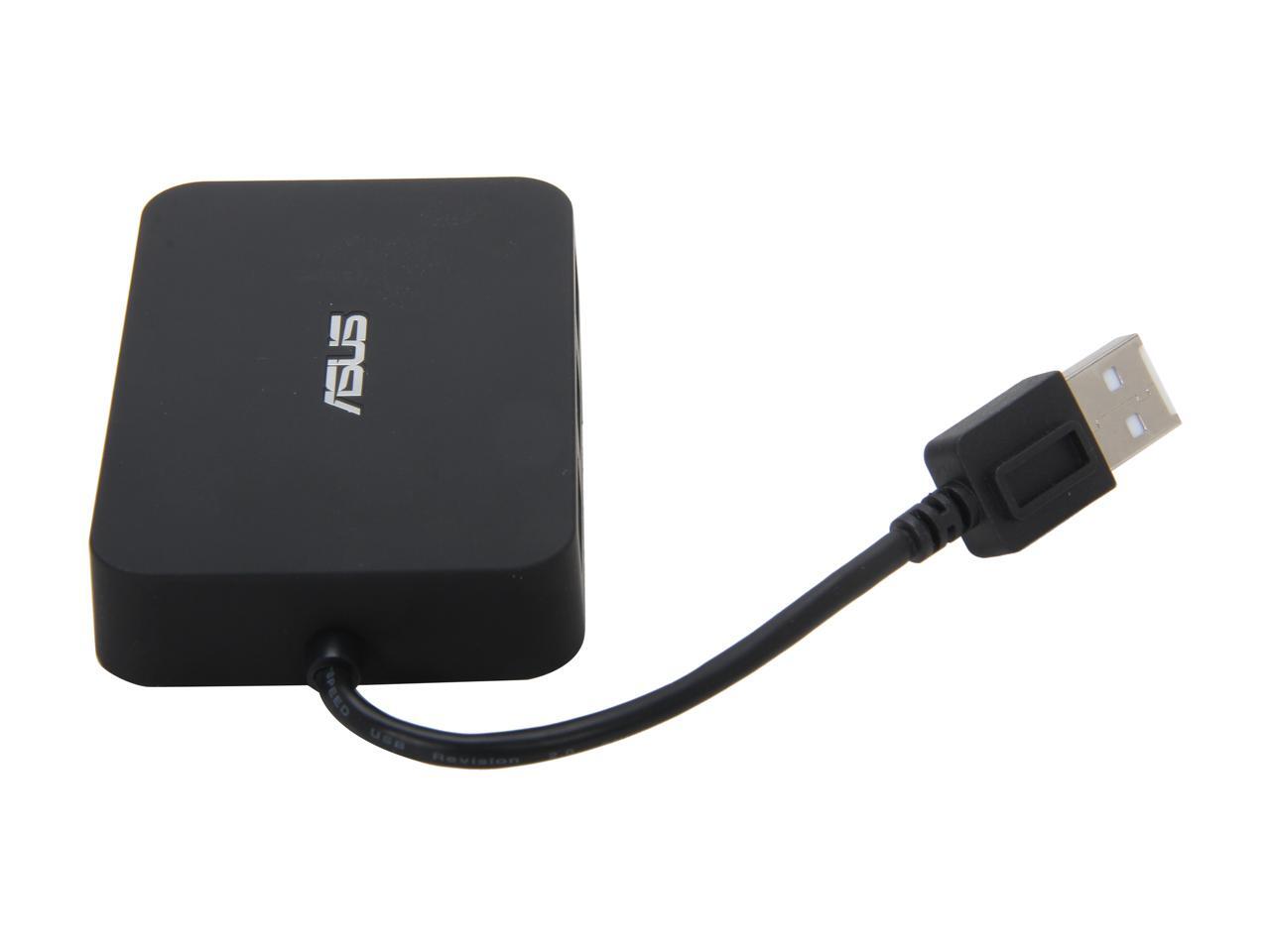 ASUS Black 90-XB3K00EX00000- ASUS USB Hub and Ethernet Port Combo ...