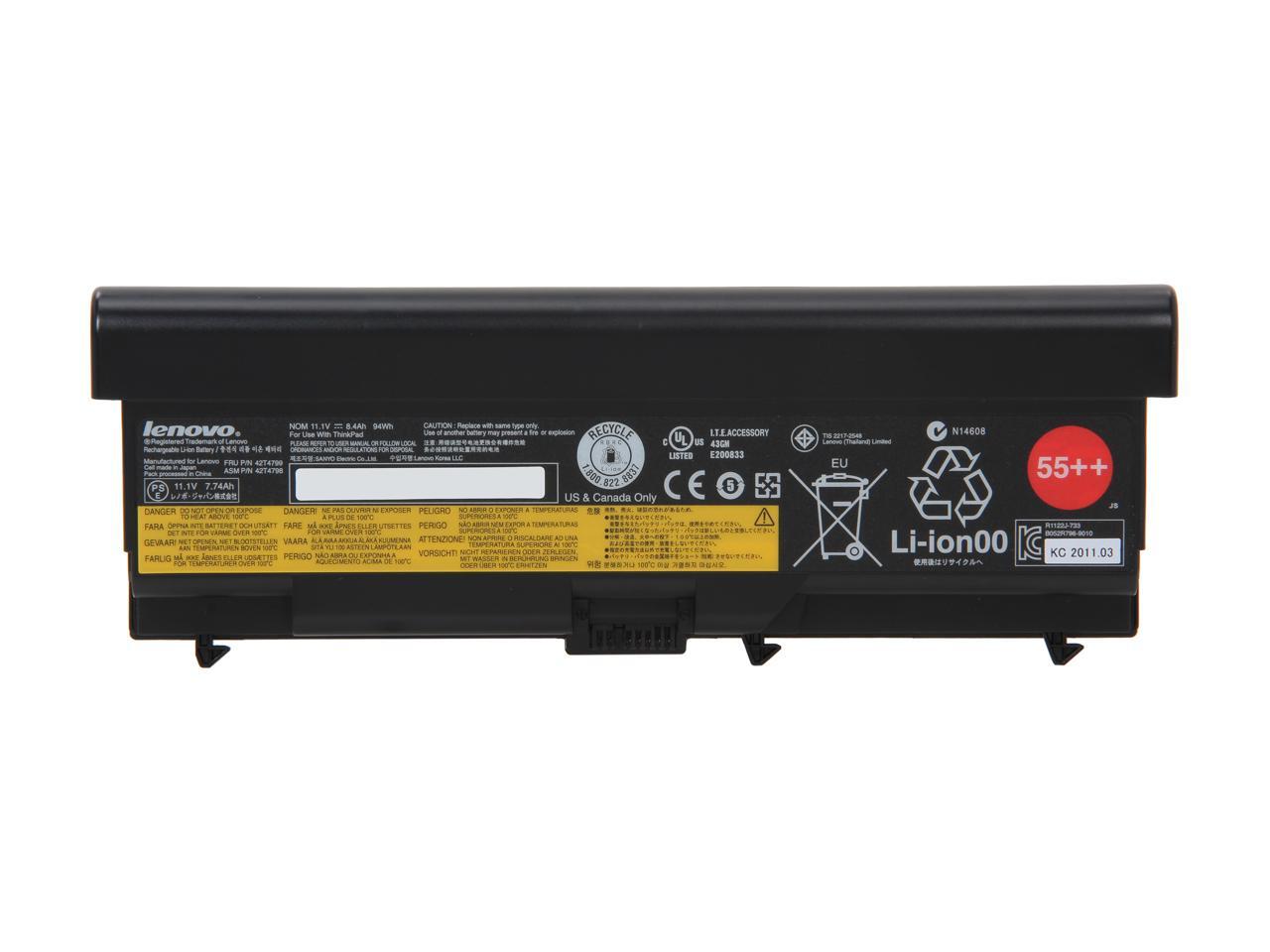Lenovo 57Y4186 ThinkPad Battery 55++ (9 Cell) - Newegg.com