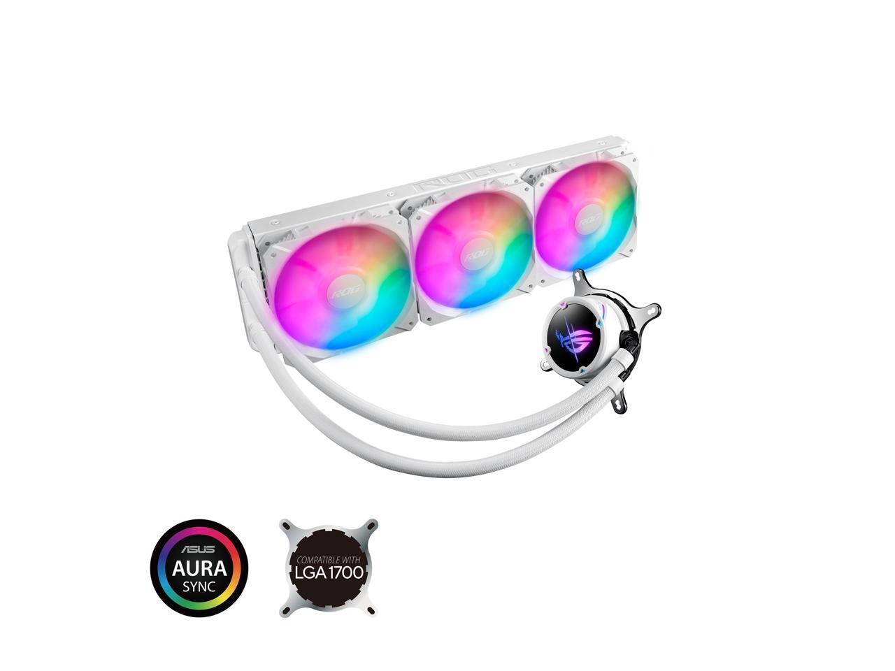 ASUS ROG Strix LC II 360 ARGB White Edition All-in-one AIO Liquid CPU ...