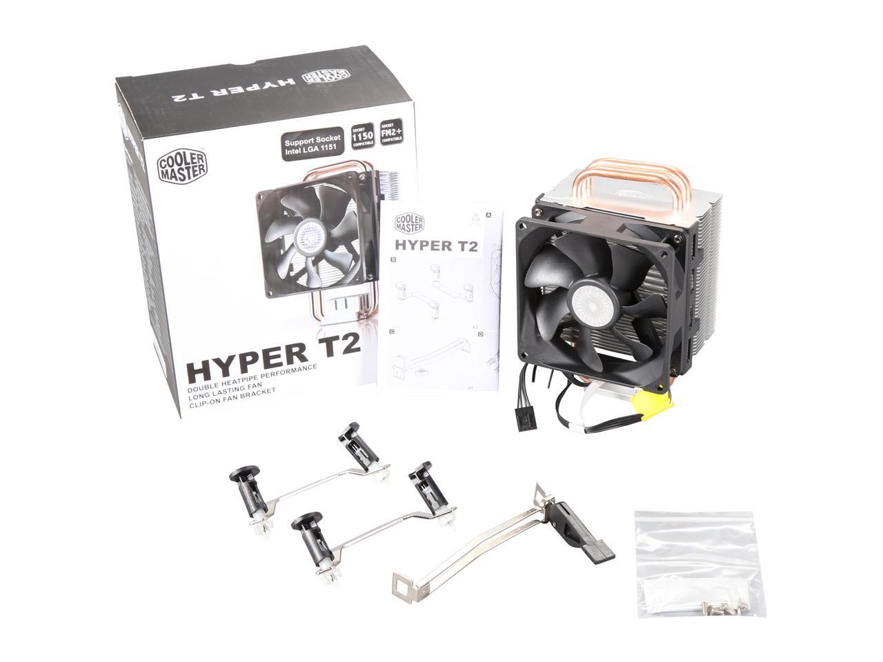 Refurbished: Cooler Master Hyper T2 - Compact CPU Cooler with Dual ...
