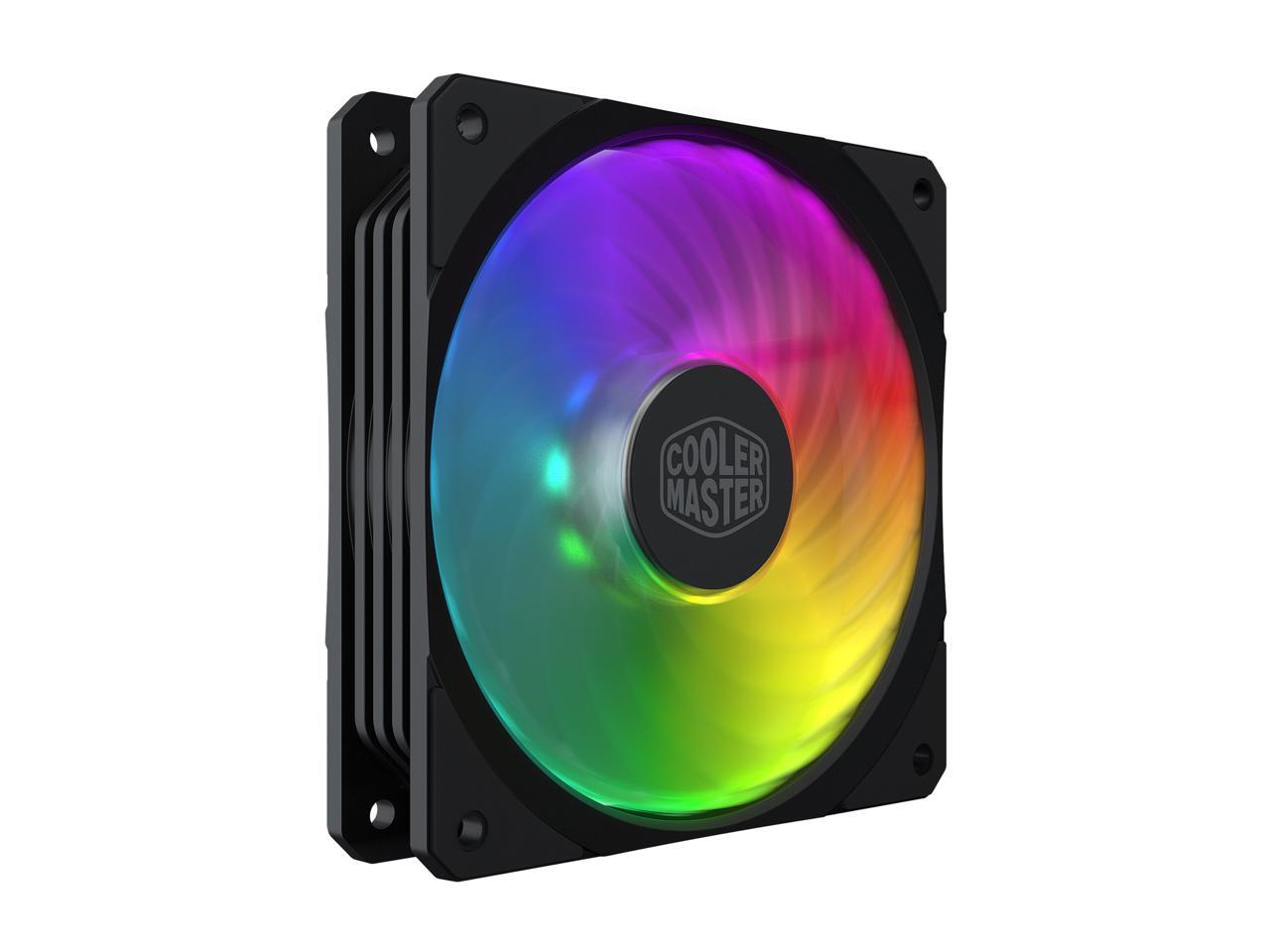 Cooler Master MasterFan SF120R ARGB 120mm Square Frame Fan w/ 8 ...
