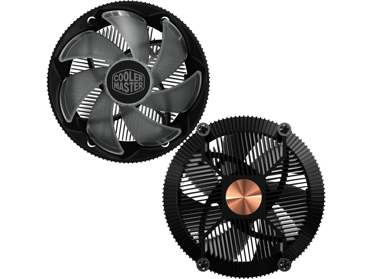 Cooler Master A71C ARGB AMD Ryzen AM4 Low-Profile CPU Air Cooler ...