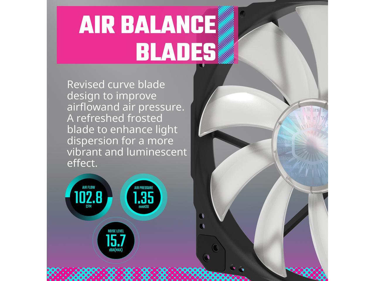 Cooler Master SickleFlow 200 ARGB Gen 2 Square Frame Fan, Customizable ...