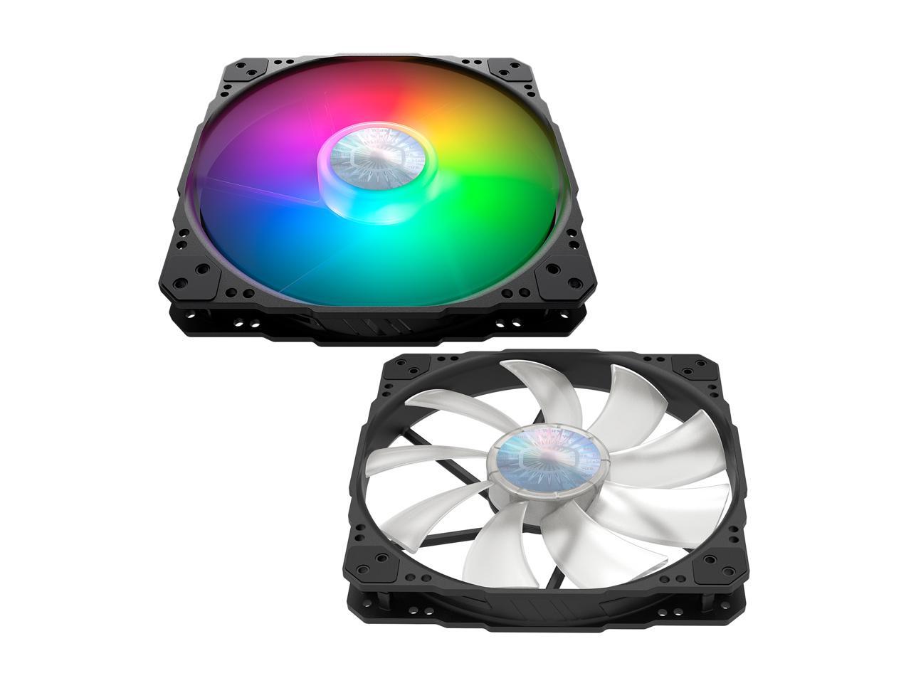 Cooler Master SickleFlow 200 ARGB Gen 2 Square Frame Fan, Customizable ...