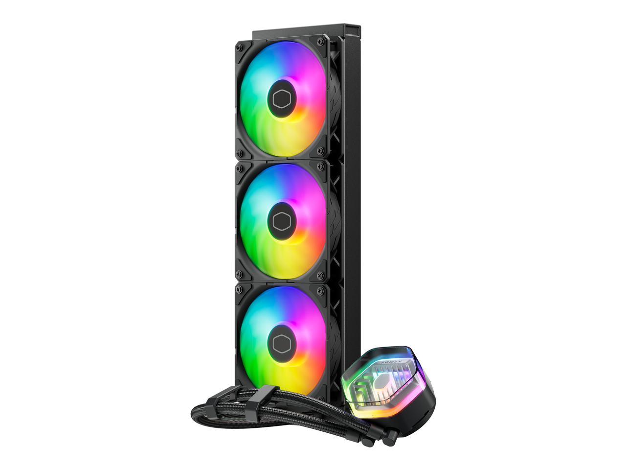 Cooler Master MasterLiquid 360 Atmos ARGB Close-Loop AIO Liquid Cooler ...