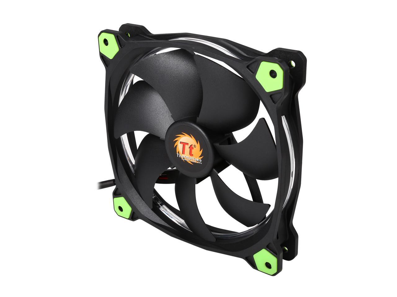 Thermaltake CL-F039-PL14GR-A Green LED Case Fan - Newegg.com