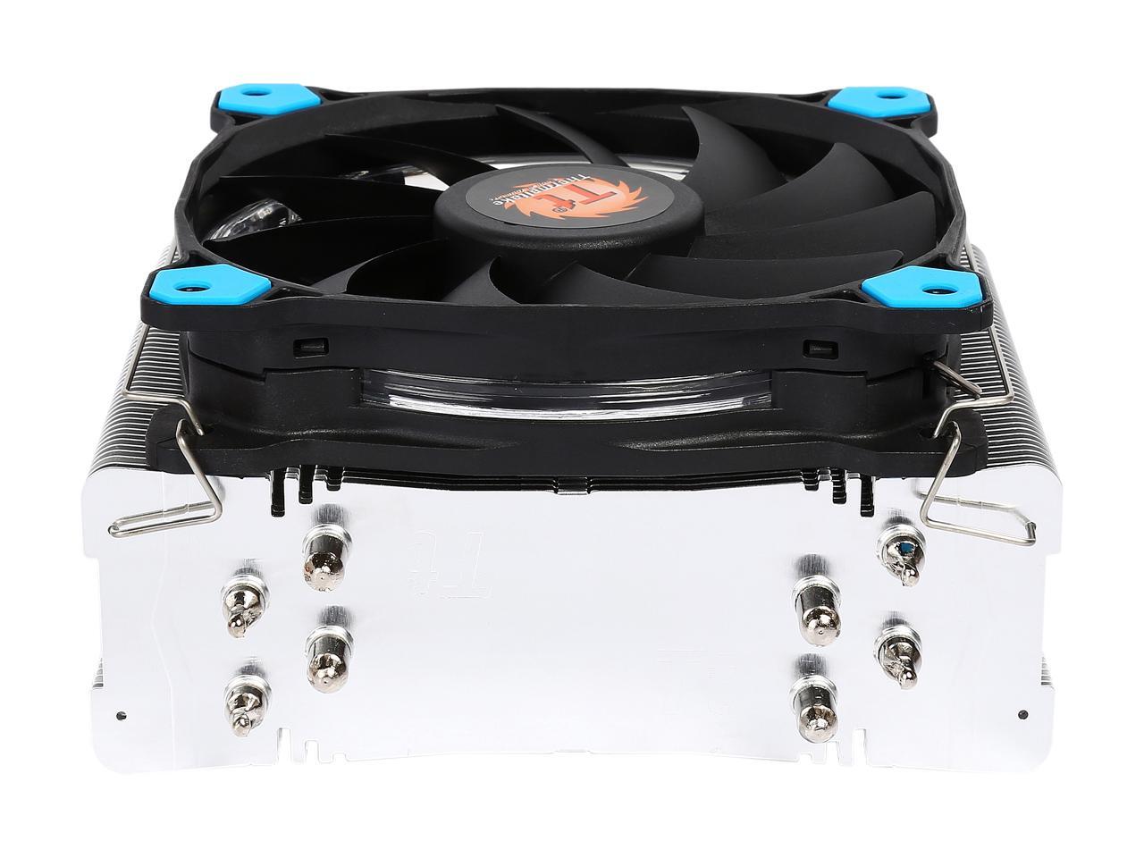 Thermaltake Riing Silent 12 Blue LED 150W Intel/AMD 120mm CPU Cooler CL ...