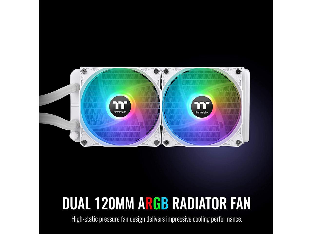 Thermaltake TH240 ARGB Snow Edition AMD/Intel LGA1200 Ready All-in-One ...