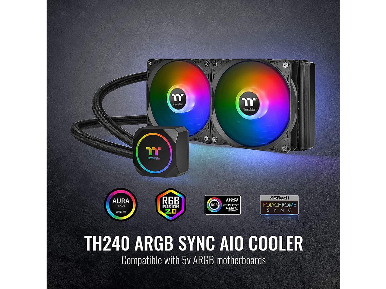 Thermaltake TH240 ARGB Motherboard Sync Edition Intel LGA1700 Ready/AMD ...