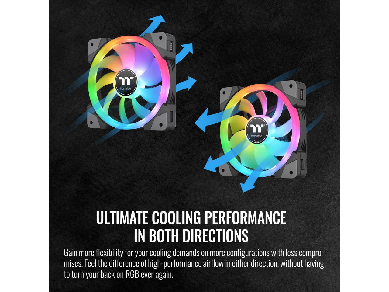 Thermaltake SWAFAN EX 14 RGB PC Cooling Fan, 500 ~ 2000 RPM, Magnetic ...