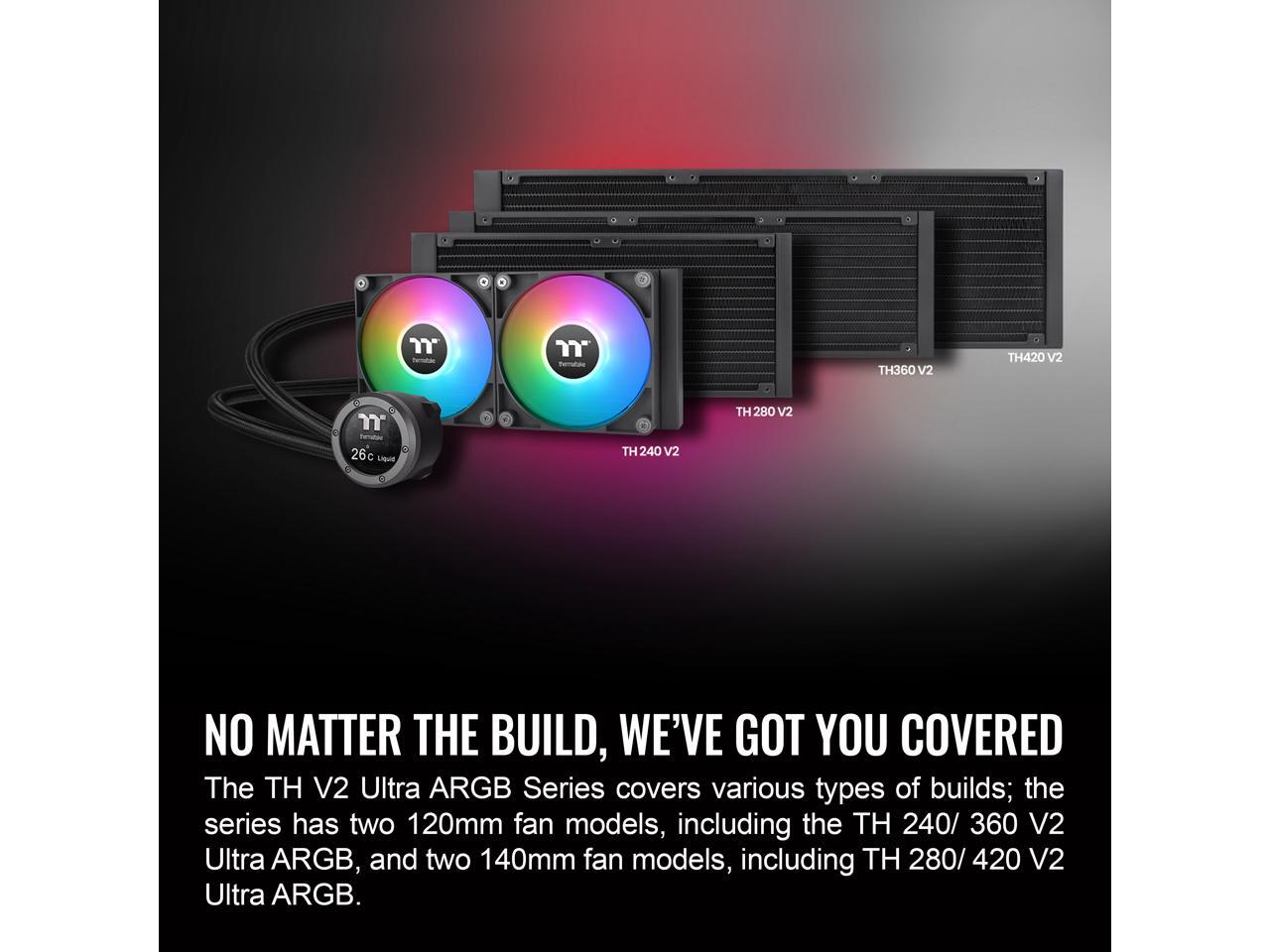 Thermaltake TH280 V2 Ultra ARGB Sync/AlO Liquid Cooler/ARGB Fan 140*2 ...