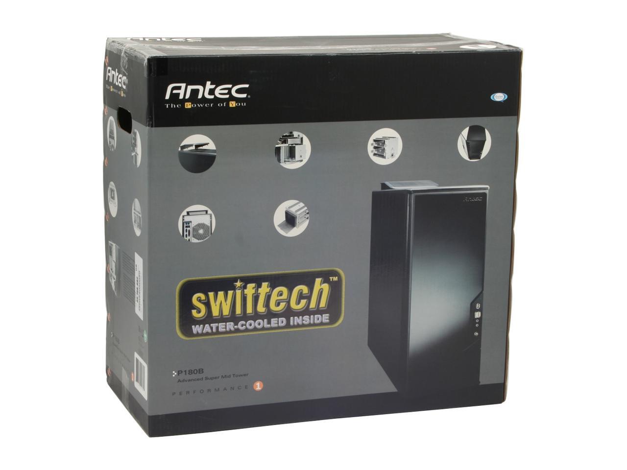 Swiftech Quiet Power P180 Liquid Cooling System with Antec P180B case ...