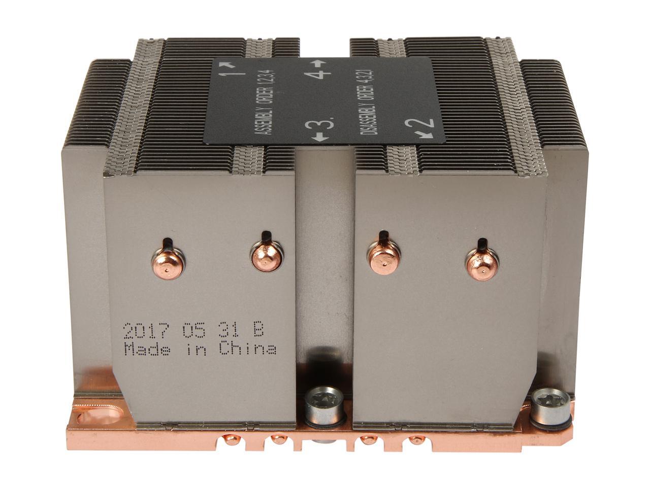 Dynatron B8 Intel Skylake Socket FCLGA 3647 Narrow ILM, Aluminum Fins ...