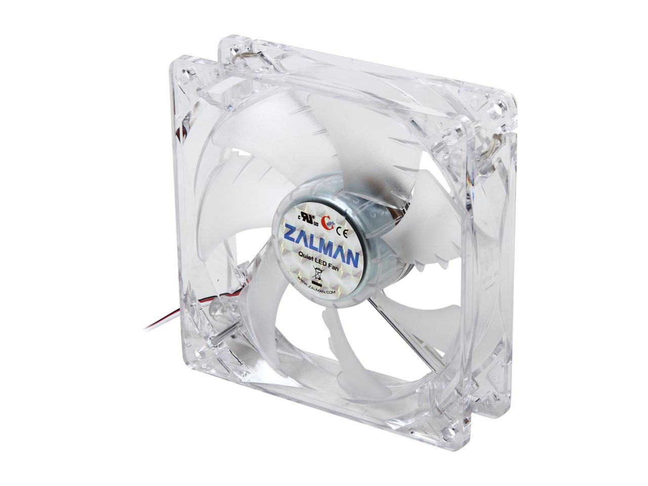 Zalman Ultra Quiet Fan Series F2 LED (SF) 92mm Case Fan w/ Shark-fin ...
