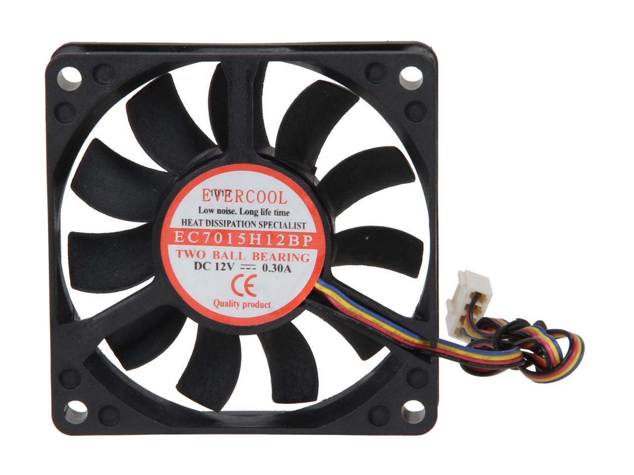EVERCOOL F-EC7015H12BP 70mm Dual Ball PWM Fan - Newegg.com
