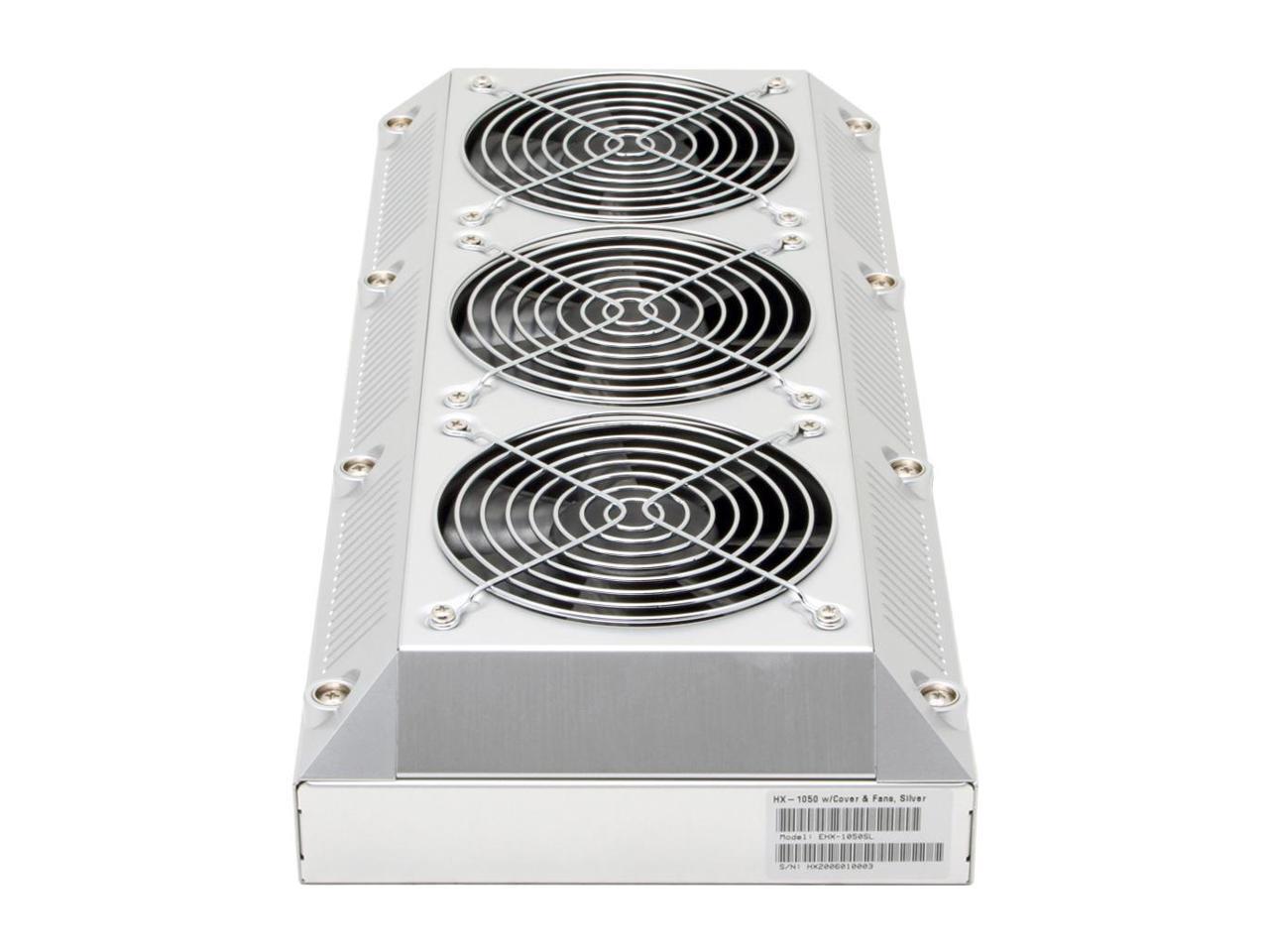 KOOLANCE EHX 1050 Silver External 1kW Radiator Liquid Cooling System ...