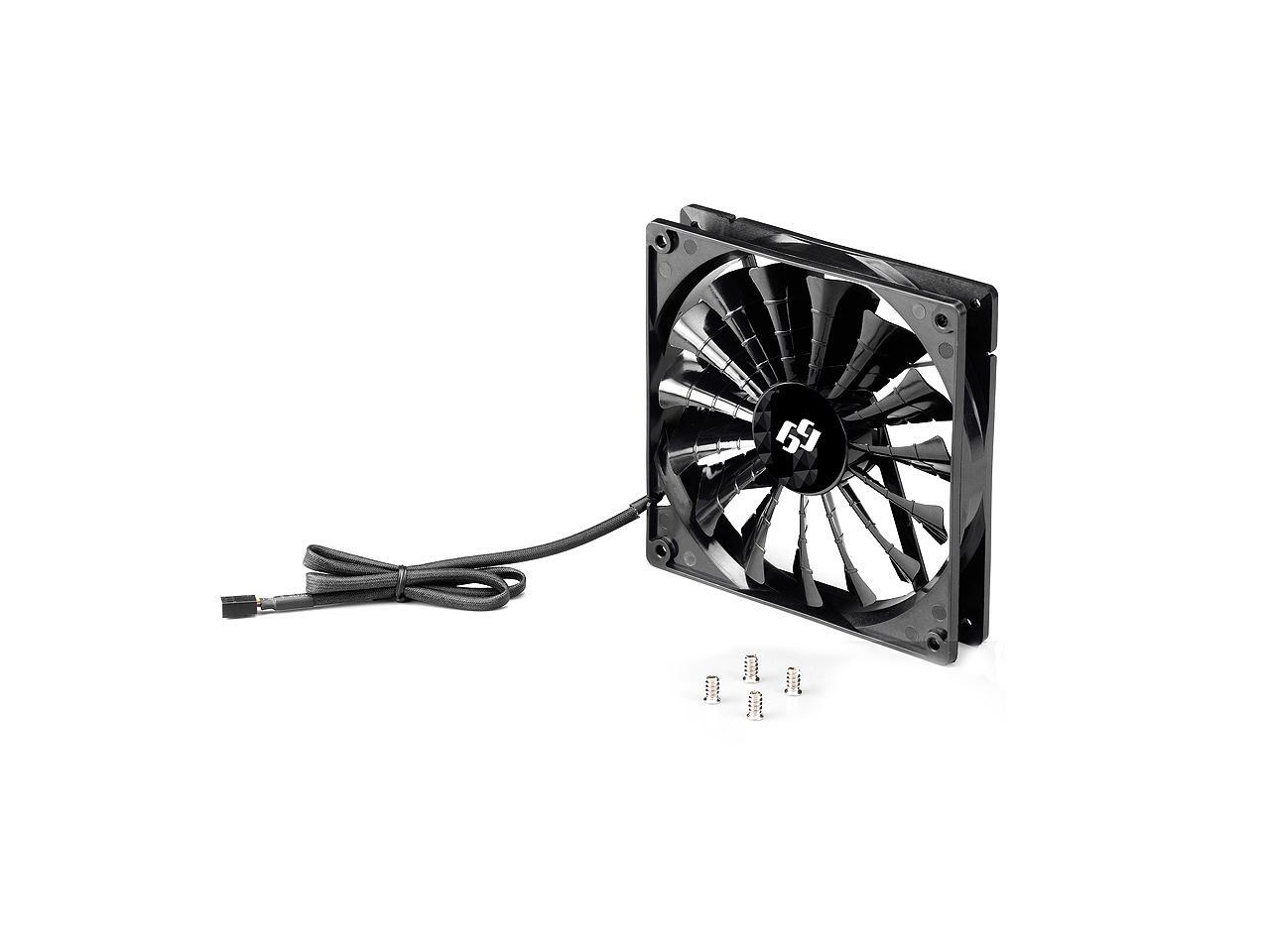 b-Shark 120mm Black fan with 15 blades design for extreme airflow at ...