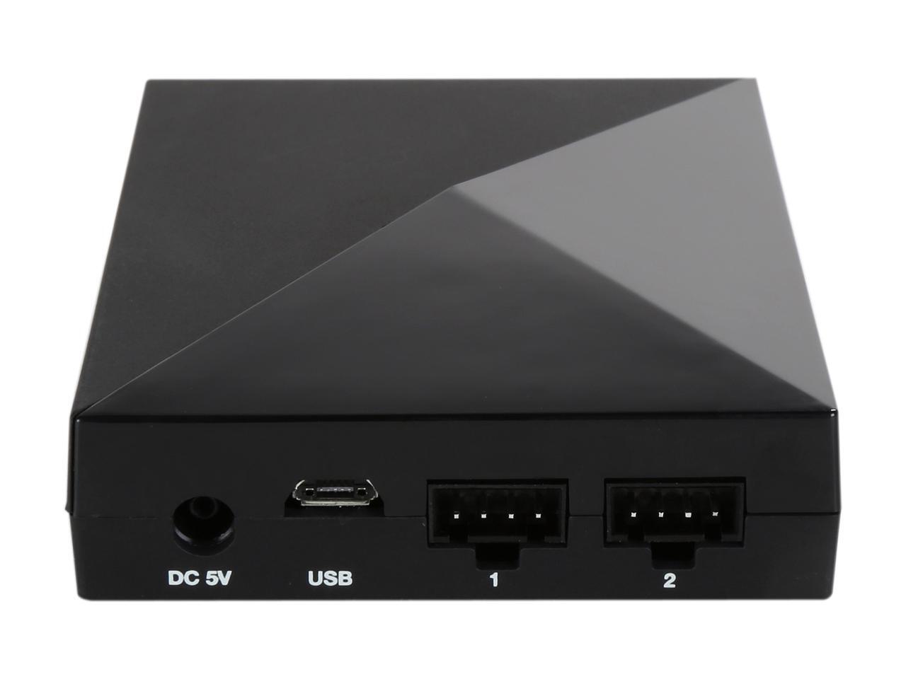 NZXT RF-AR120-C1 RGB LED Aer RGB120 & HUE+ 2 x Advanced RGB LED PWM Fan ...