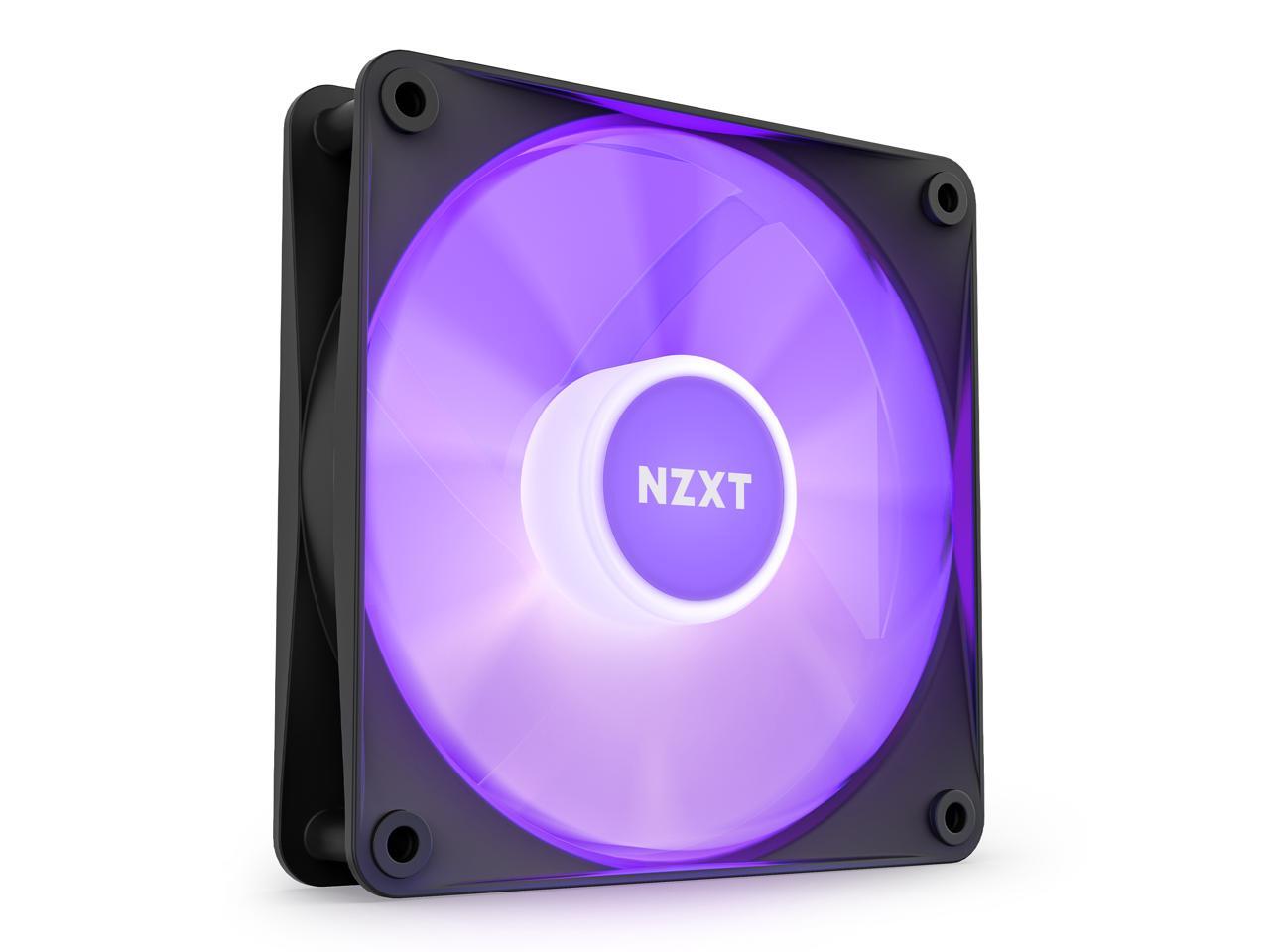 NZXT F120 RGB Core Fan - RF-C12TF-B1 - 120mm Hub-Mounted RGB Fan ...