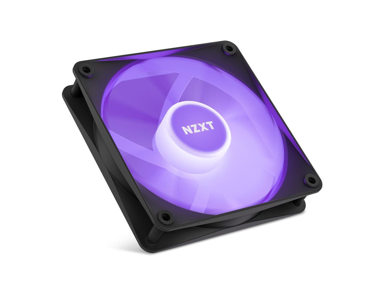 NZXT F120 RGB Core Fan - RF-C12TF-B1 - 120mm Hub-Mounted RGB Fan ...
