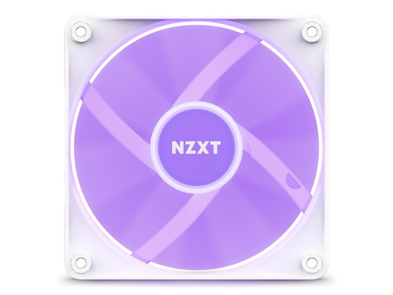 NZXT F120 RGB Core Fan - RF-C12TF-W1 - 120mm Hub-Mounted RGB Fan ...