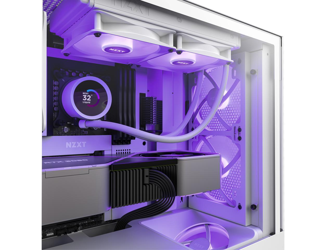 NZXT F140 RGB Core Fan - RF-C14SF-W1 - 140mm Hub-Mounted RGB Fan ...