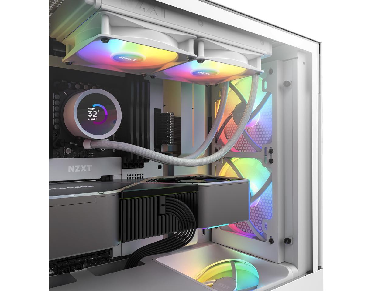 NZXT F140 RGB Core Fan - RF-C14SF-W1 - 140mm Hub-Mounted RGB Fan ...