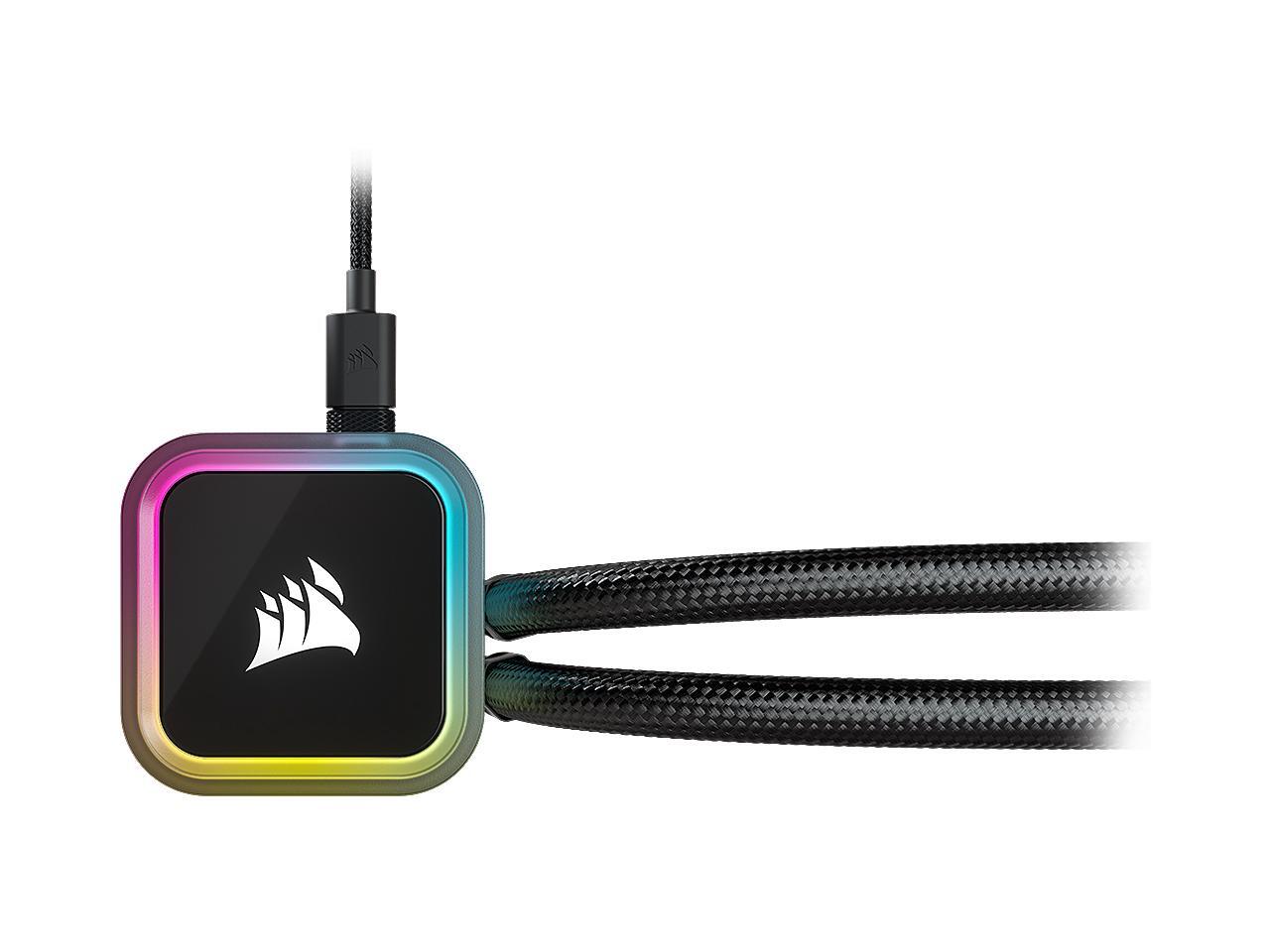 Corsair iCUE H100i RGB Elite Liquid CPU Cooler (16 Dynamic RGB LEDs ...