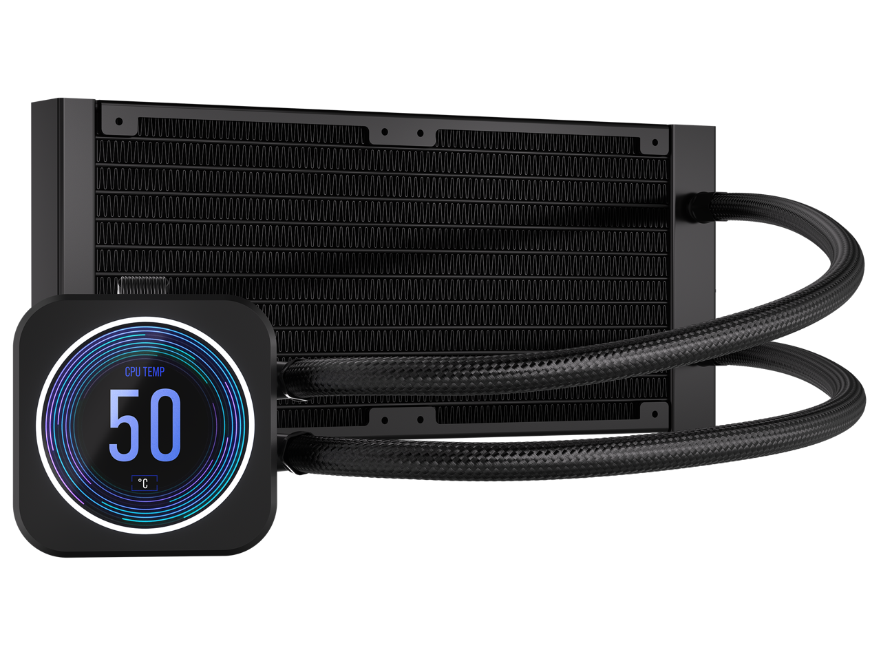 Corsair iCUE H100i Elite LCD XT Liquid CPU Cooler - IPS LCD Screen ...
