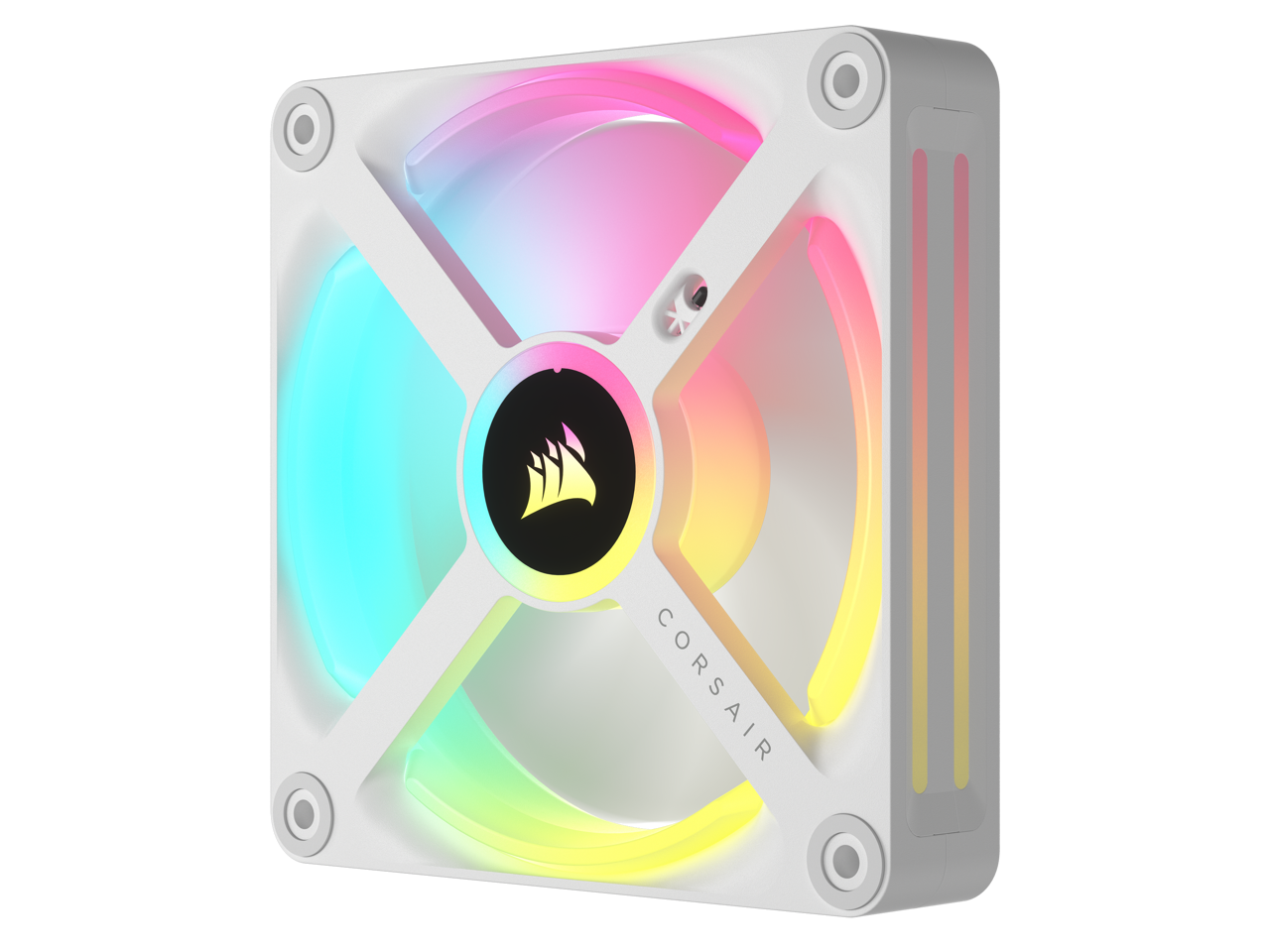 CORSAIR QX RGB Series, iCUE LINK QX120 RGB WHITE, 120mm Magnetic Dome ...