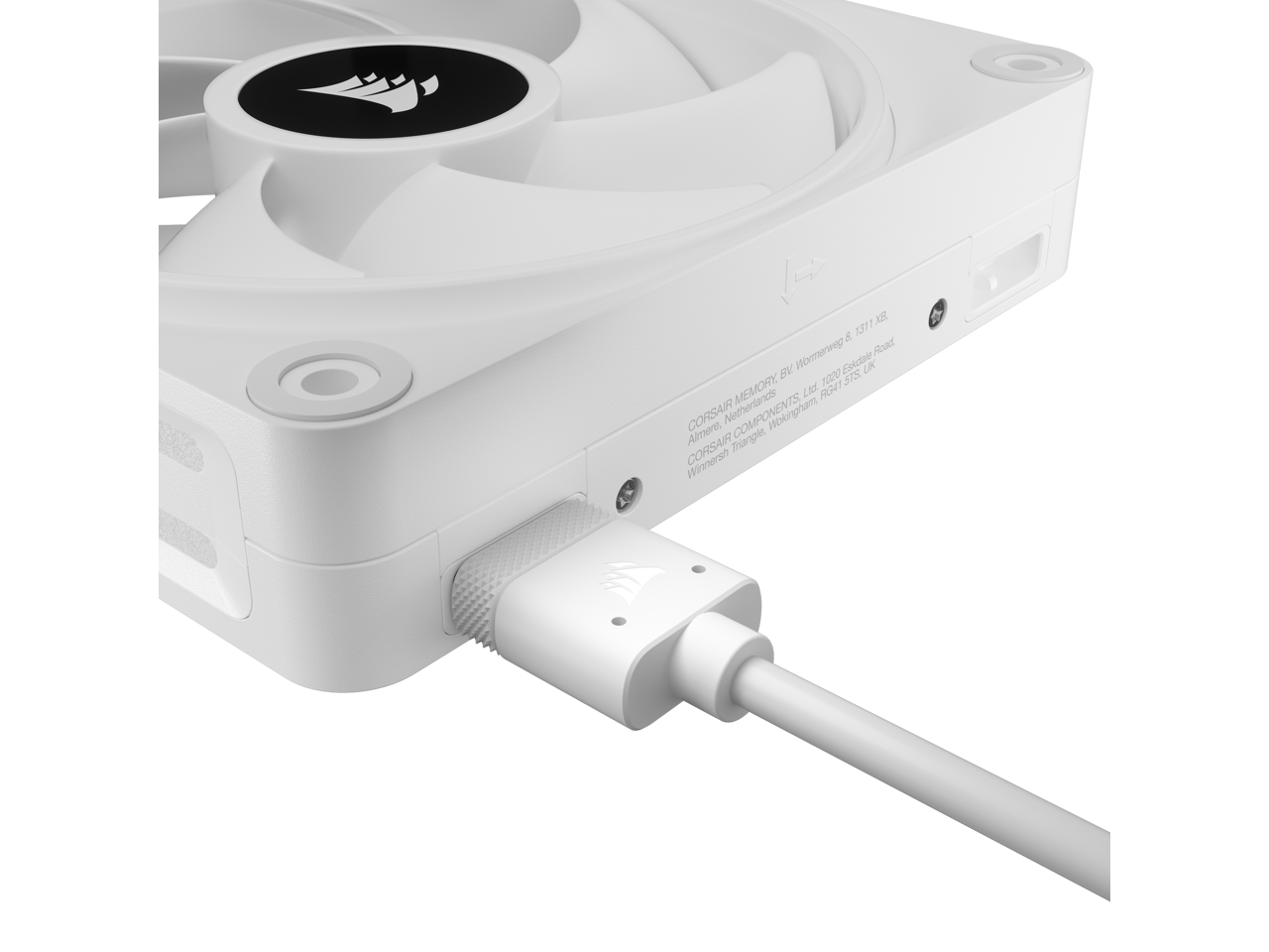 Corsair Qx Rgb Series Icue Link Qx120 Rgb White 120mm Magnetic Dome