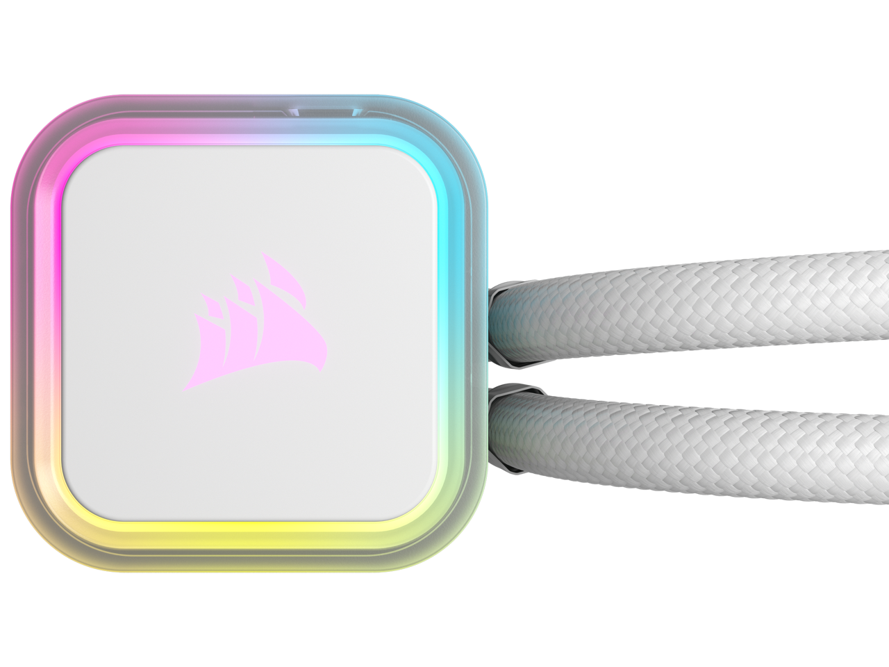 CORSAIR H150i RGB ELITE Liquid CPU Cooler - White - 16 Dynamic RGB LEDs ...