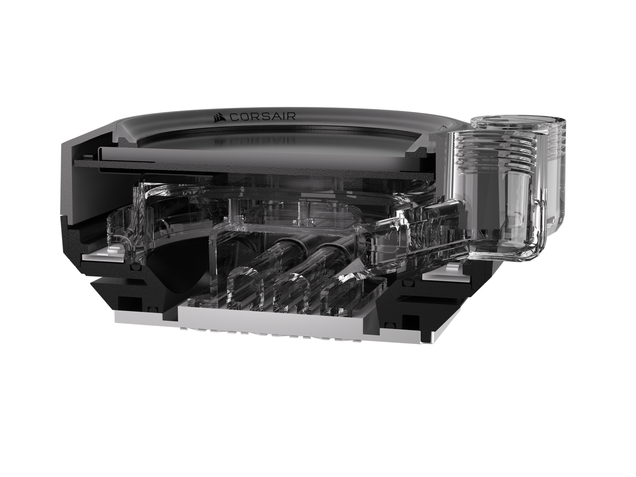 CORSAIR XC7 RGB ELITE LCD CPU Water Block - 480x480 IPS LCD Screen - 31 ...