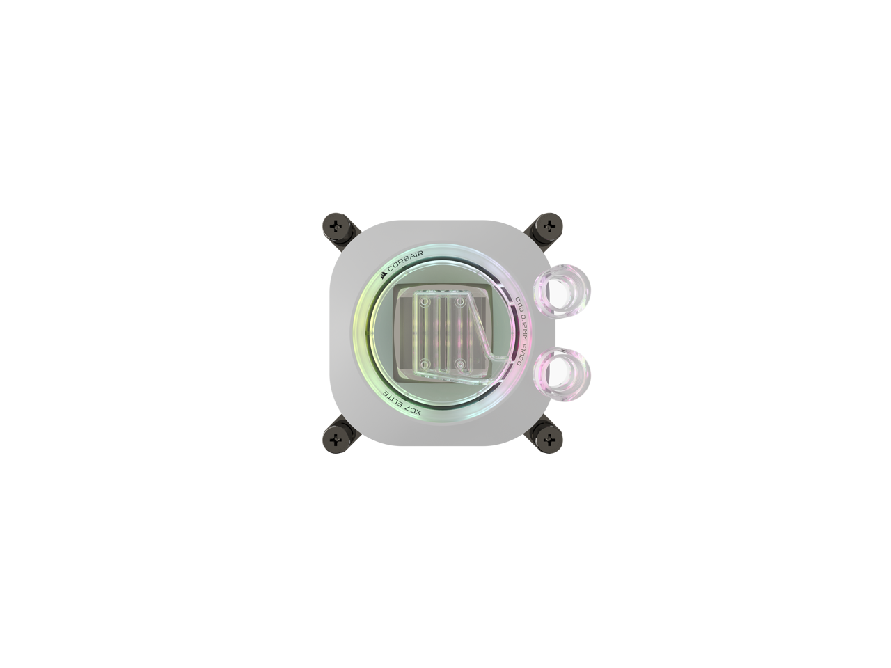 CORSAIR iCUE LINK XC7 RGB ELITE WHITE CPU Water Block - Transparent ...