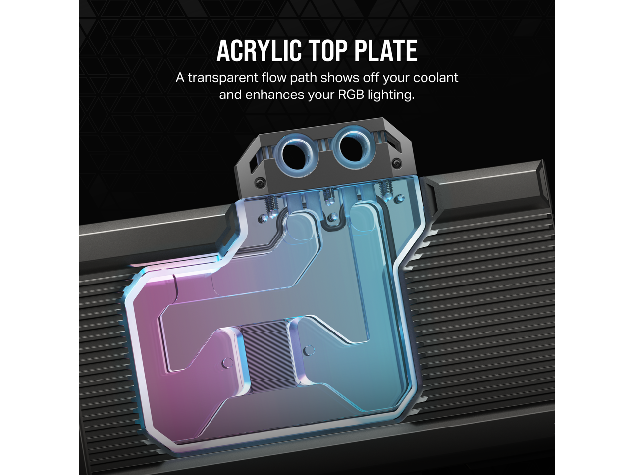 CORSAIR Hydro X Series iCUE LINK XG7 RGB 4080 STRIX/TUF GPU Water Block ...