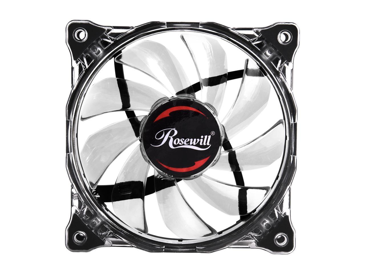 Rosewill RFA-80WL - 120mm CULLINAN Computer Case Cooling Fan with LP4 ...