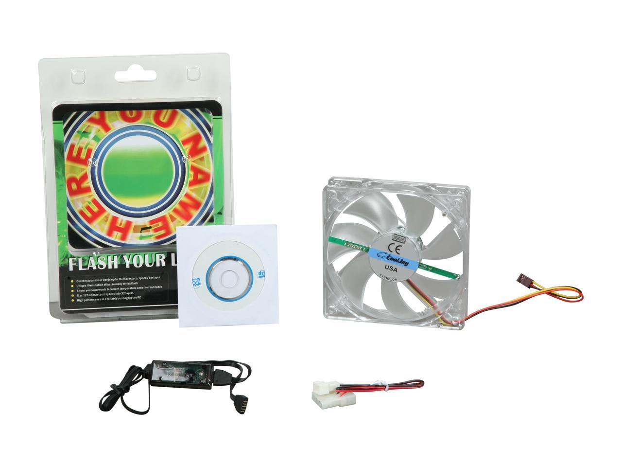 Cooljag Programmable LED fan with customized display up to 15 ...