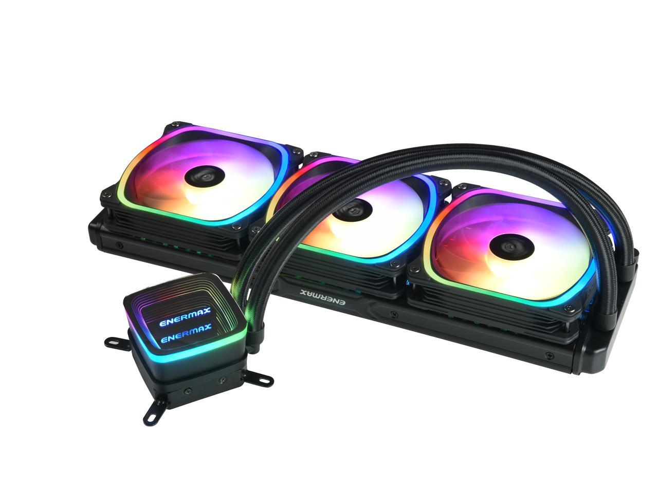 Enermax AQUAFUSION ADV 360 ARGB AIO CPU Liquid Cooler, Infinity Mirror ...