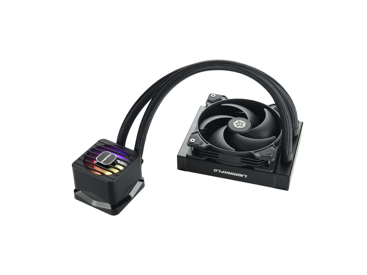 ENERMAX LIQMAXFLO SR 120 ARGB AIO CPU Liquid Cooler - 60mm VRM Fan up ...