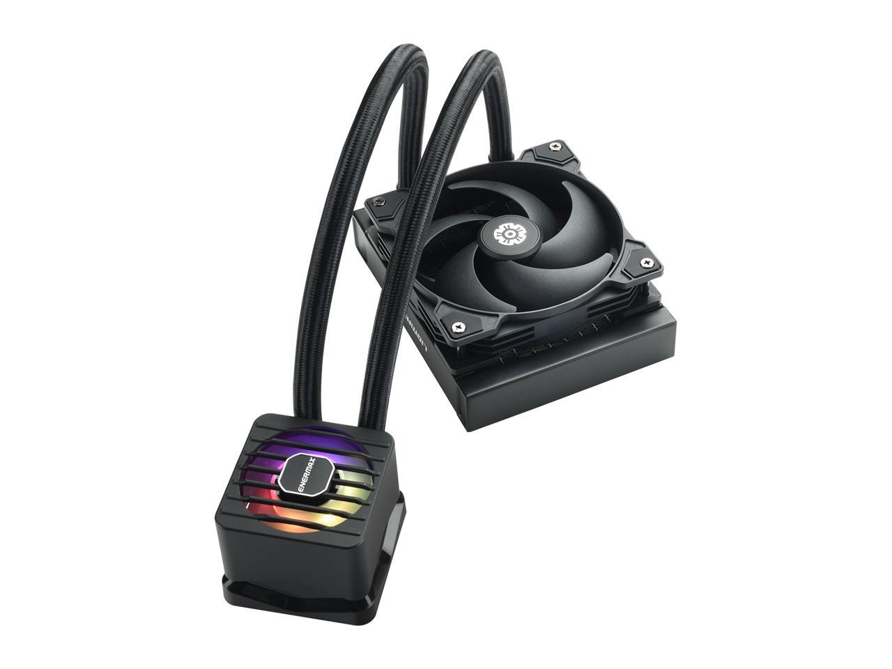 ENERMAX LIQMAXFLO SR 120 ARGB AIO CPU Liquid Cooler - 60mm VRM Fan up ...