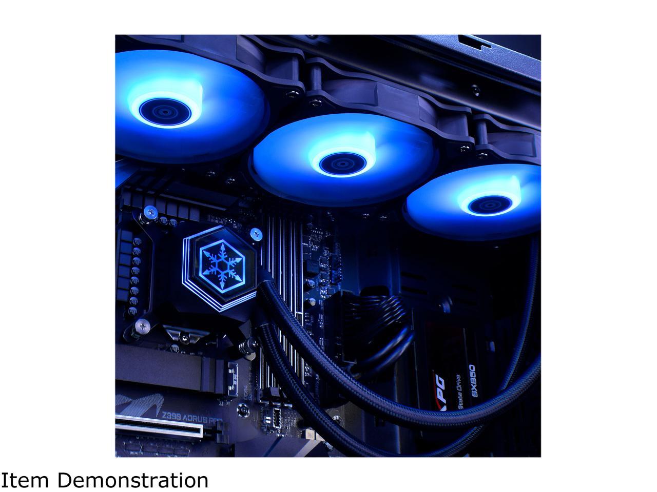 SilverStone PF360-ARGB AIO CPU Liquid Cooling/ARGB/Triple 120mm PWM Fan ...