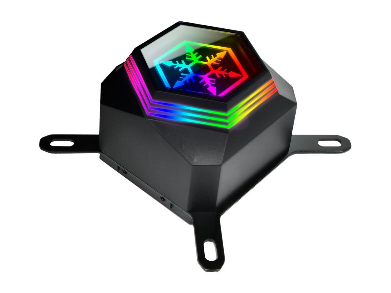 SilverStone PF360-ARGB AIO CPU Liquid Cooling/ARGB/Triple 120mm PWM Fan ...