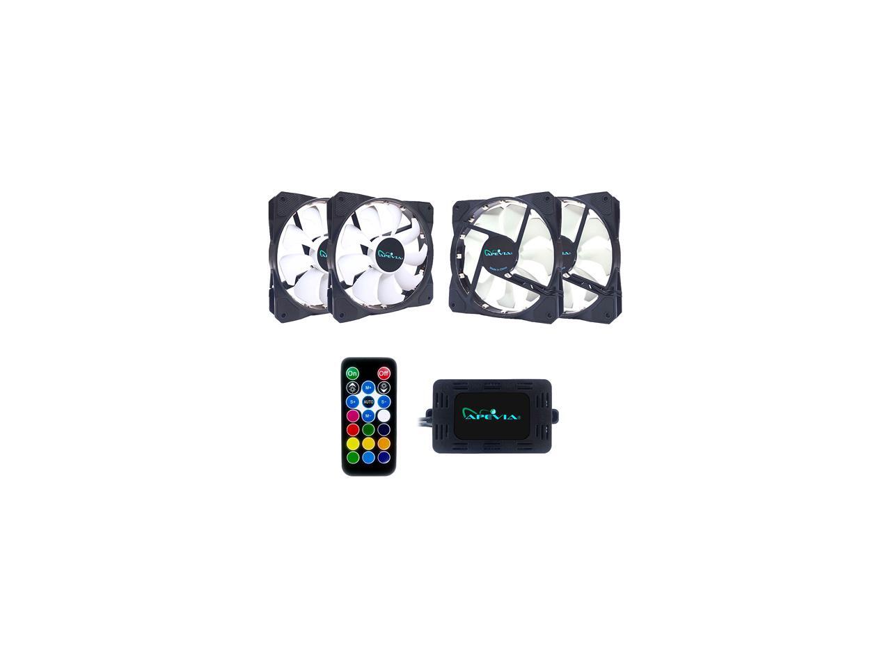 Apevia FR412L-RGB FrostBlade 120mm Silent Addressable RGB Color ...