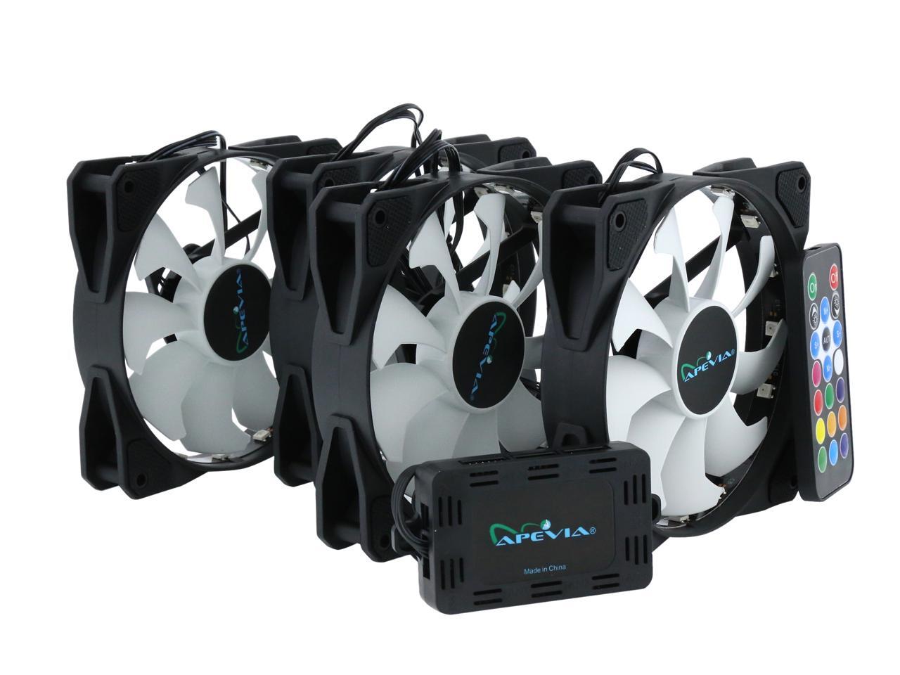 Apevia FR412L-RGB FrostBlade 120mm Silent Addressable RGB Color ...
