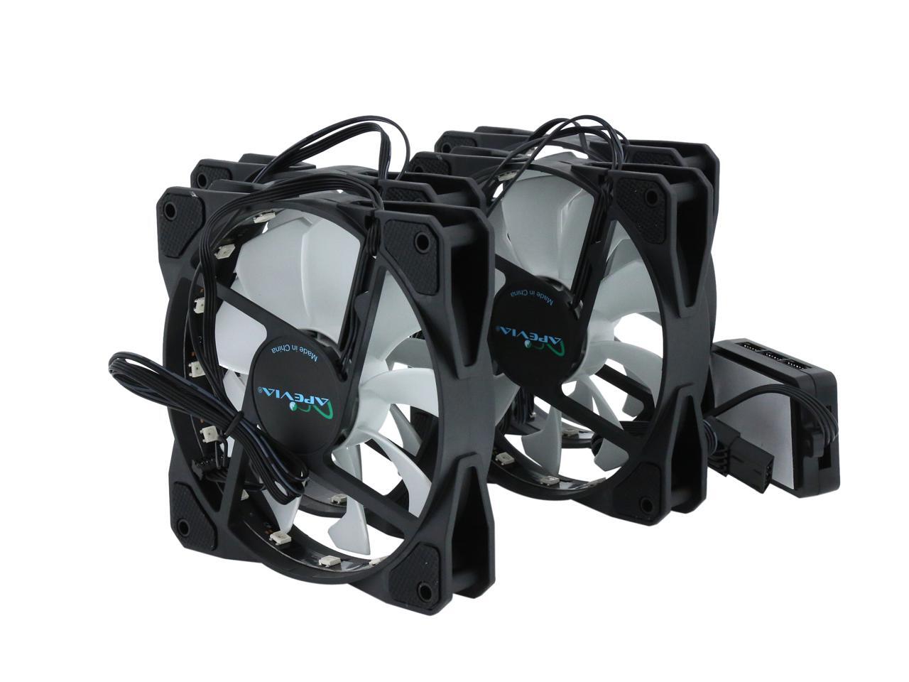 Apevia FR412L-RGB FrostBlade 120mm Silent Addressable RGB Color ...
