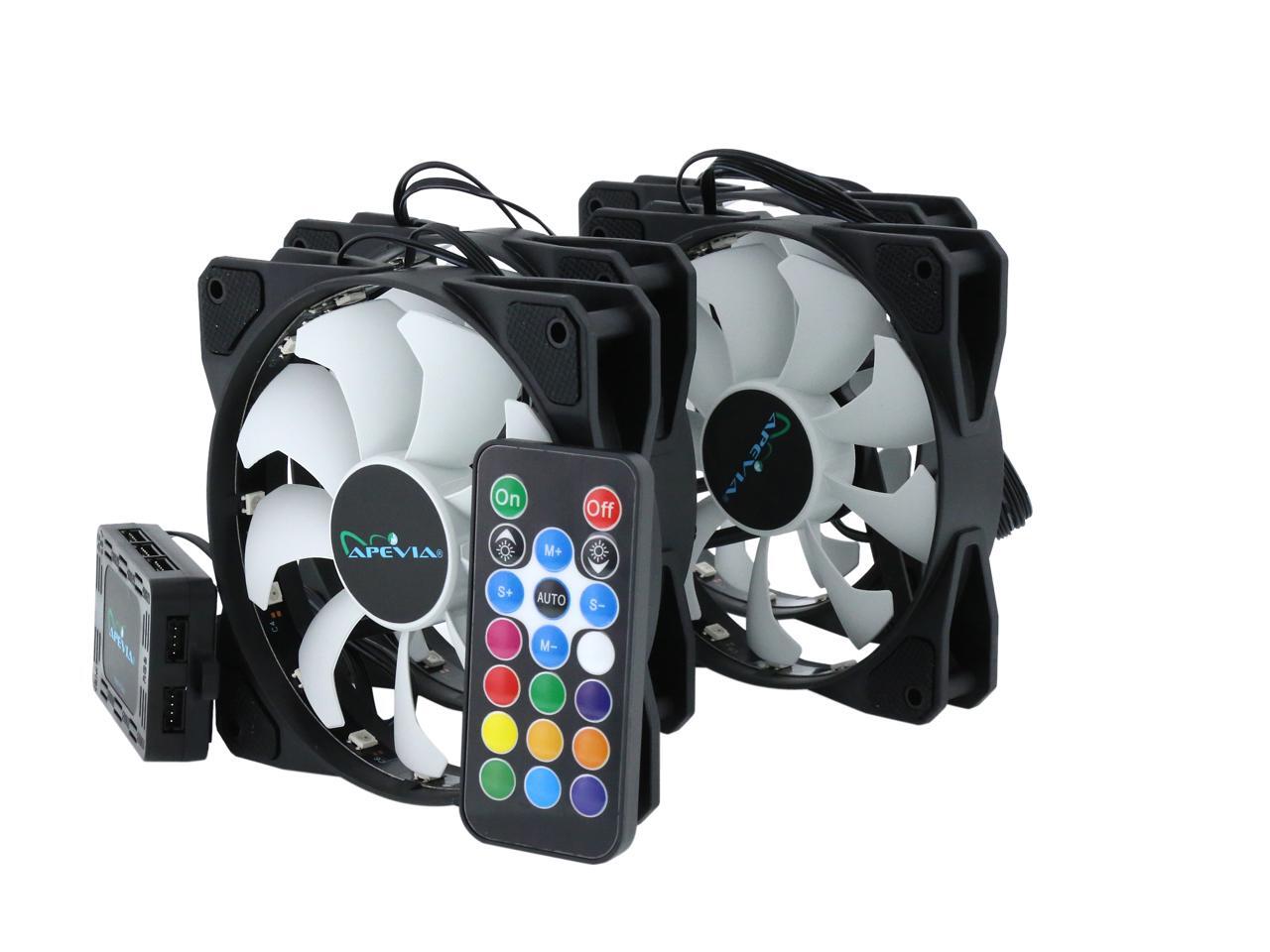 Apevia FR412L-RGB FrostBlade 120mm Silent Addressable RGB Color ...