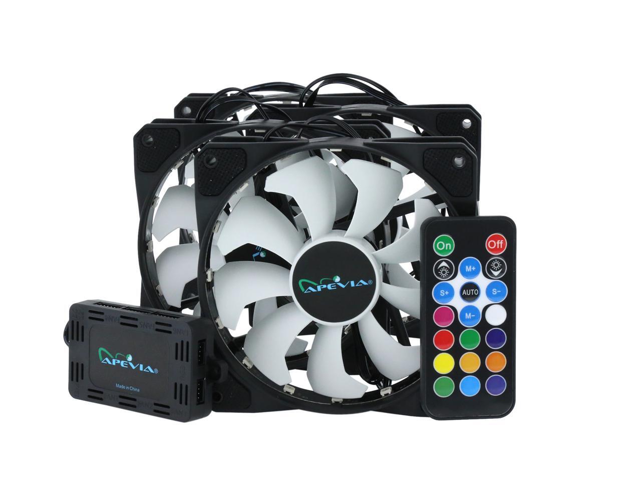 Apevia FR412L-RGB FrostBlade 120mm Silent Addressable RGB Color ...